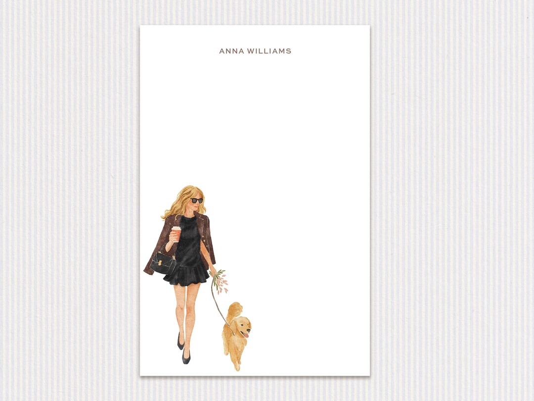 Personalized Golden Retriever Notepad: Custom Dog Mom Gift - Etsy