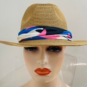 Handcrafted Straw Hat With Various Bands, Sun Hat, English Panama Hat ...
