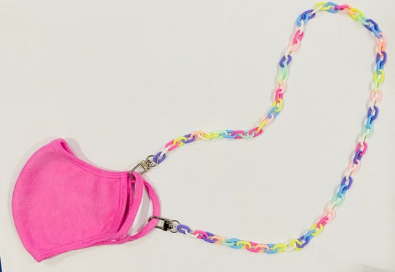 Custom Rainbow Mask Chain & Necklace | Etsy