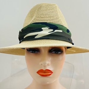 Handcrafted Straw Hat With Various Bands, Sun Hat, English Panama Hat ...