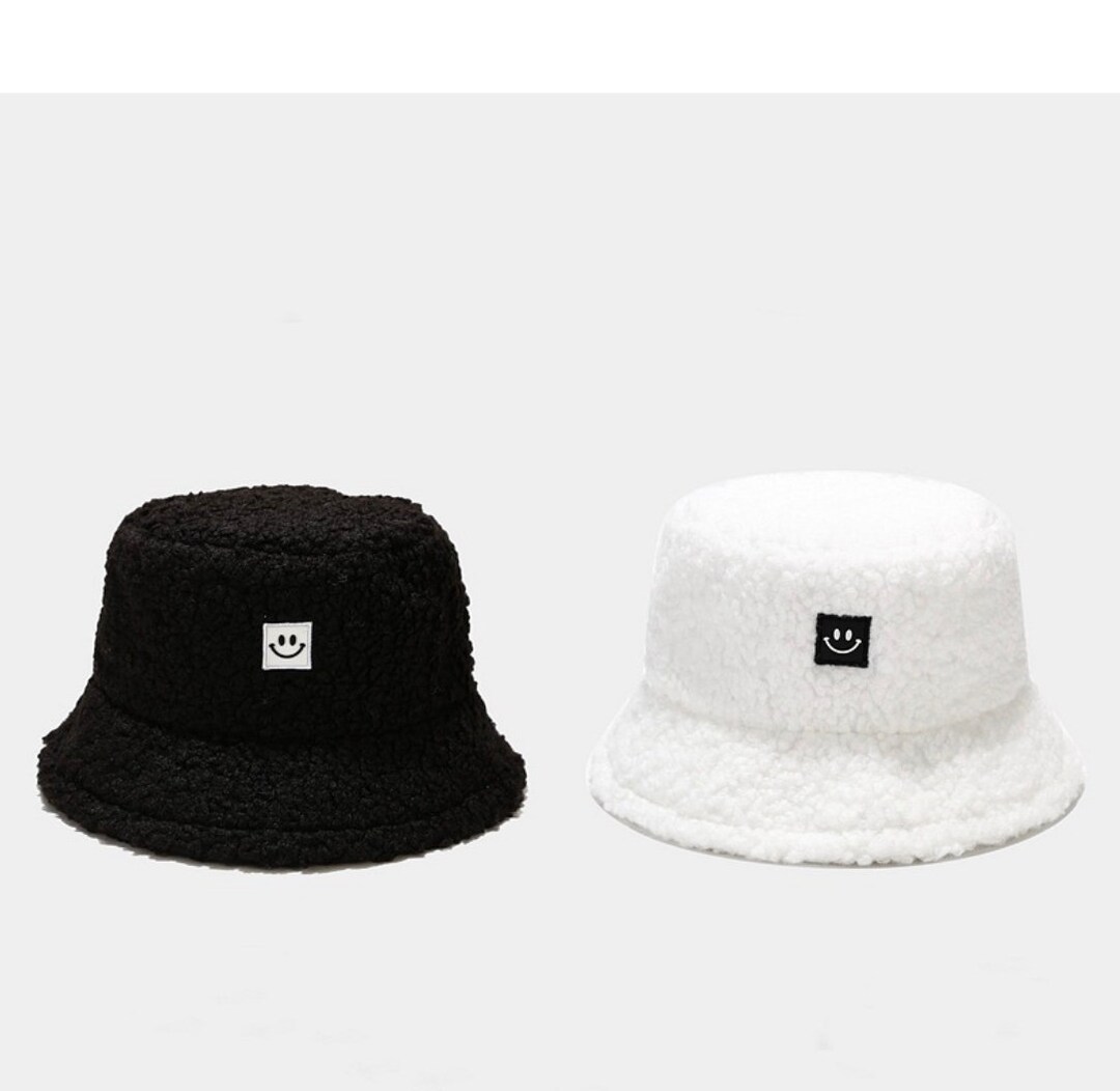 Faux Teddy Bucket Hat, Super Soft Plush Shearling Feel, Bucket Hat ...