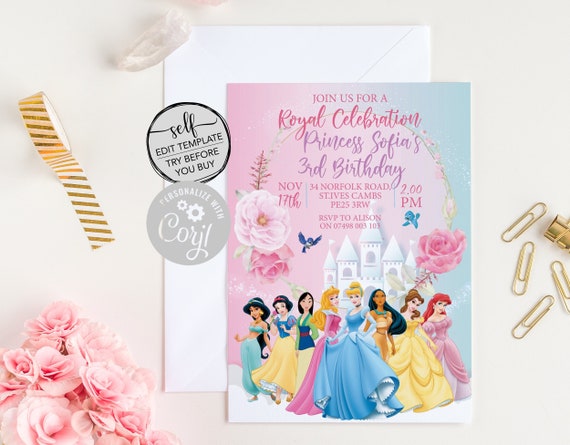 Homemade Princess Invitation