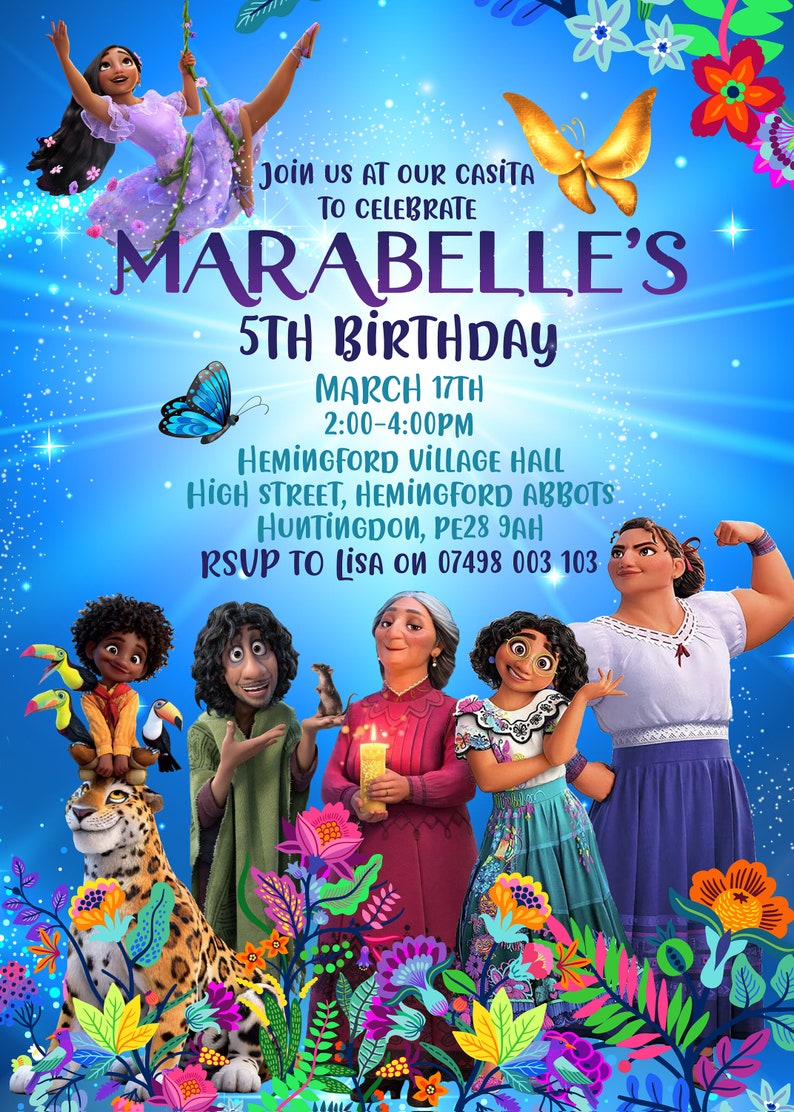 Disney Encanto Party Invitation - Disney Encanto Birthday Party ...