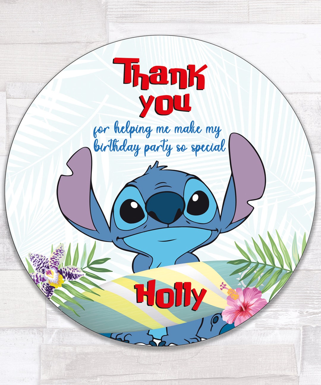Lilo and Stitch Party Bag Stickers - Lilo and Stitch Thank You Stickers ...