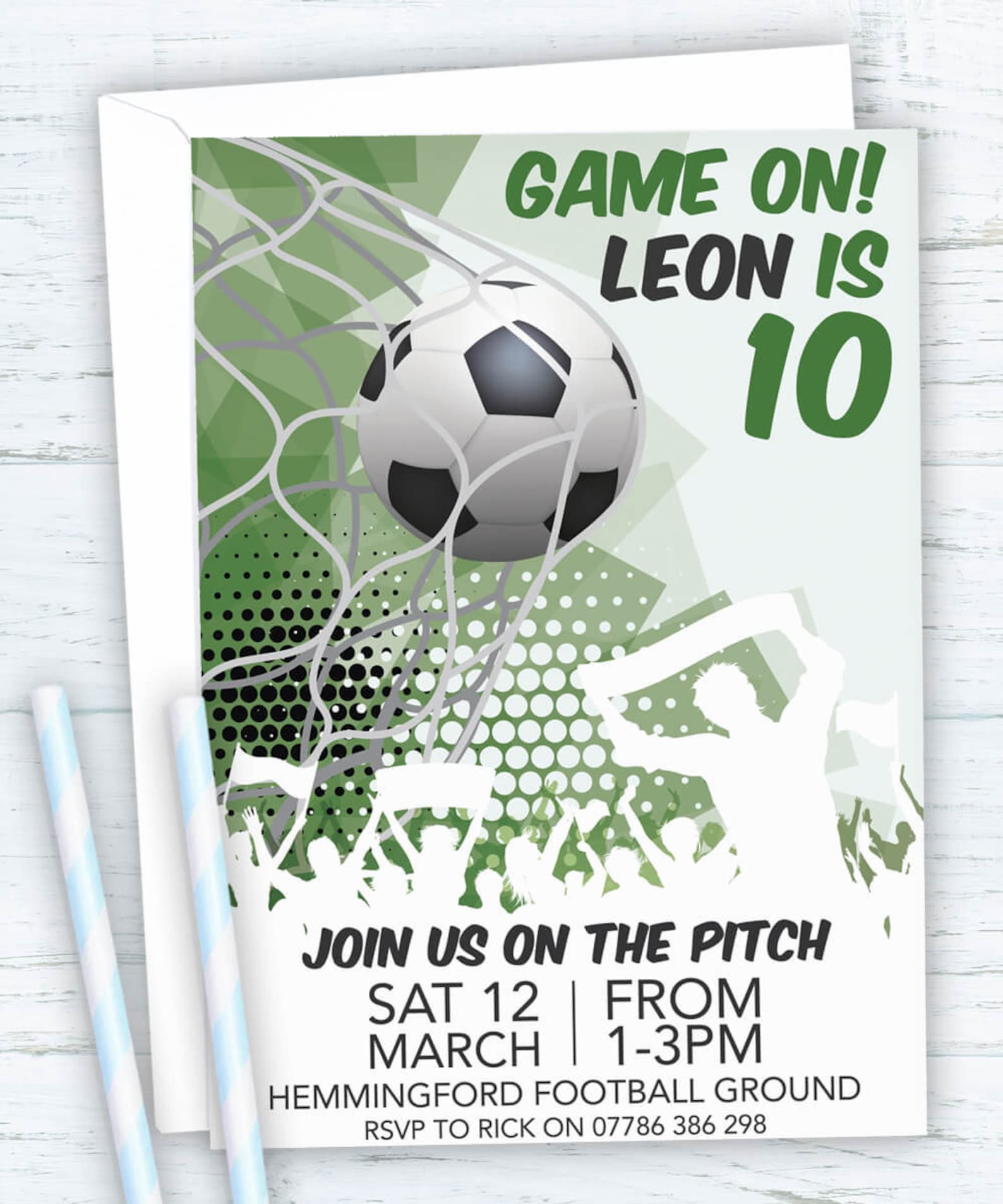 Football Party Invitation Football Birthday Party - Etsy UK