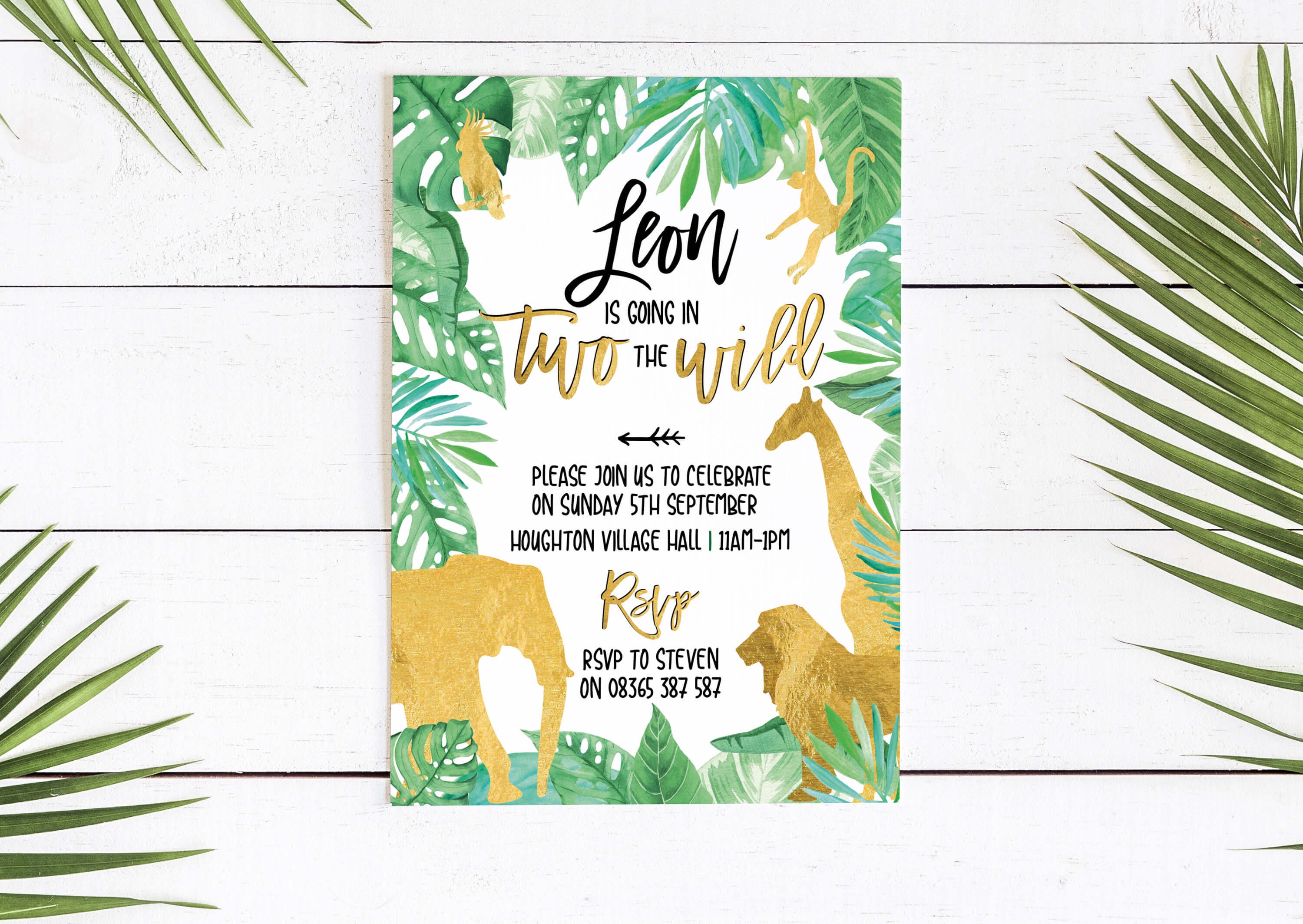 Wild Jungle Party Invitation Wild Jungle Party Invitations | Etsy
