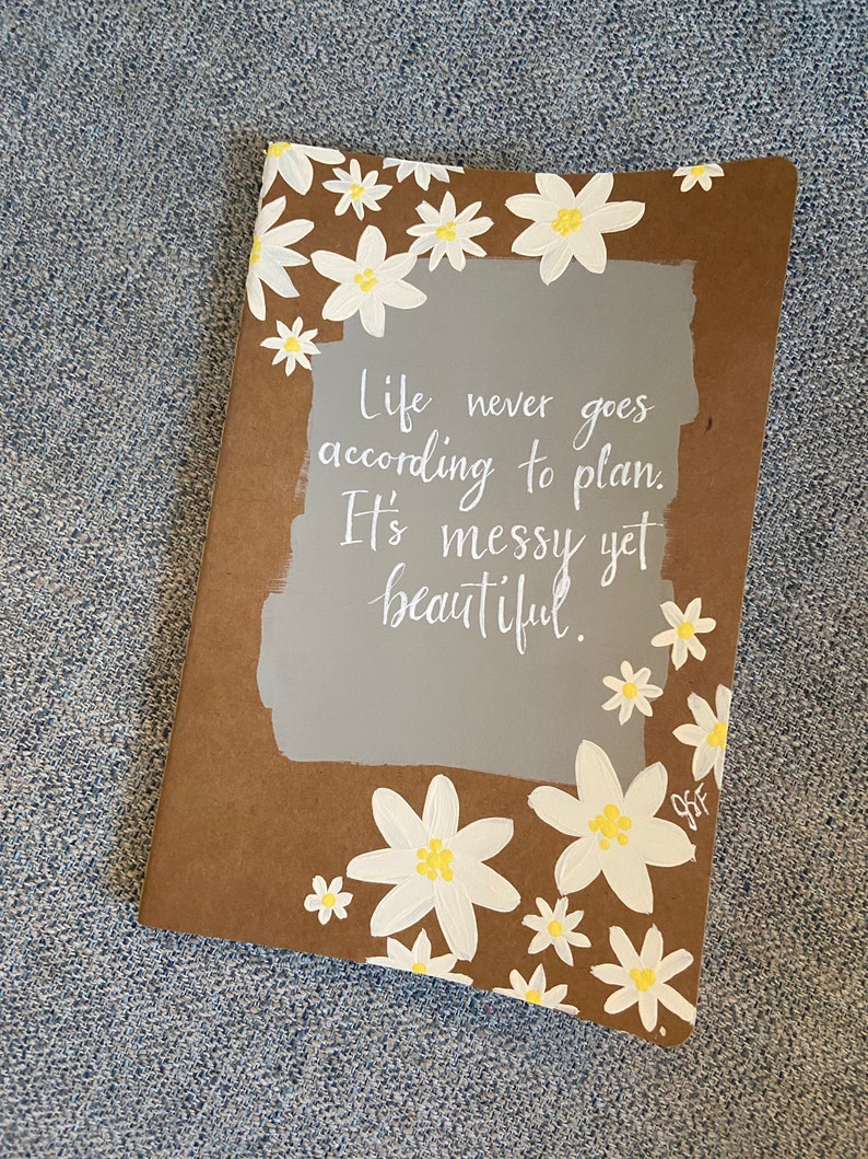 Hand Painted and Hand Lettered Journal - Etsy