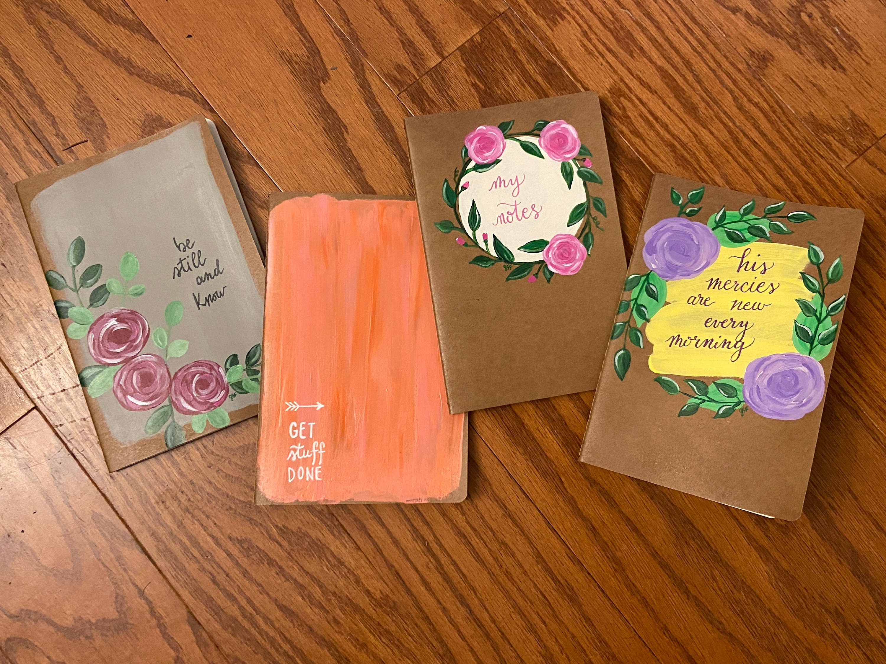 Hand Painted and Hand Lettered Journal | Etsy