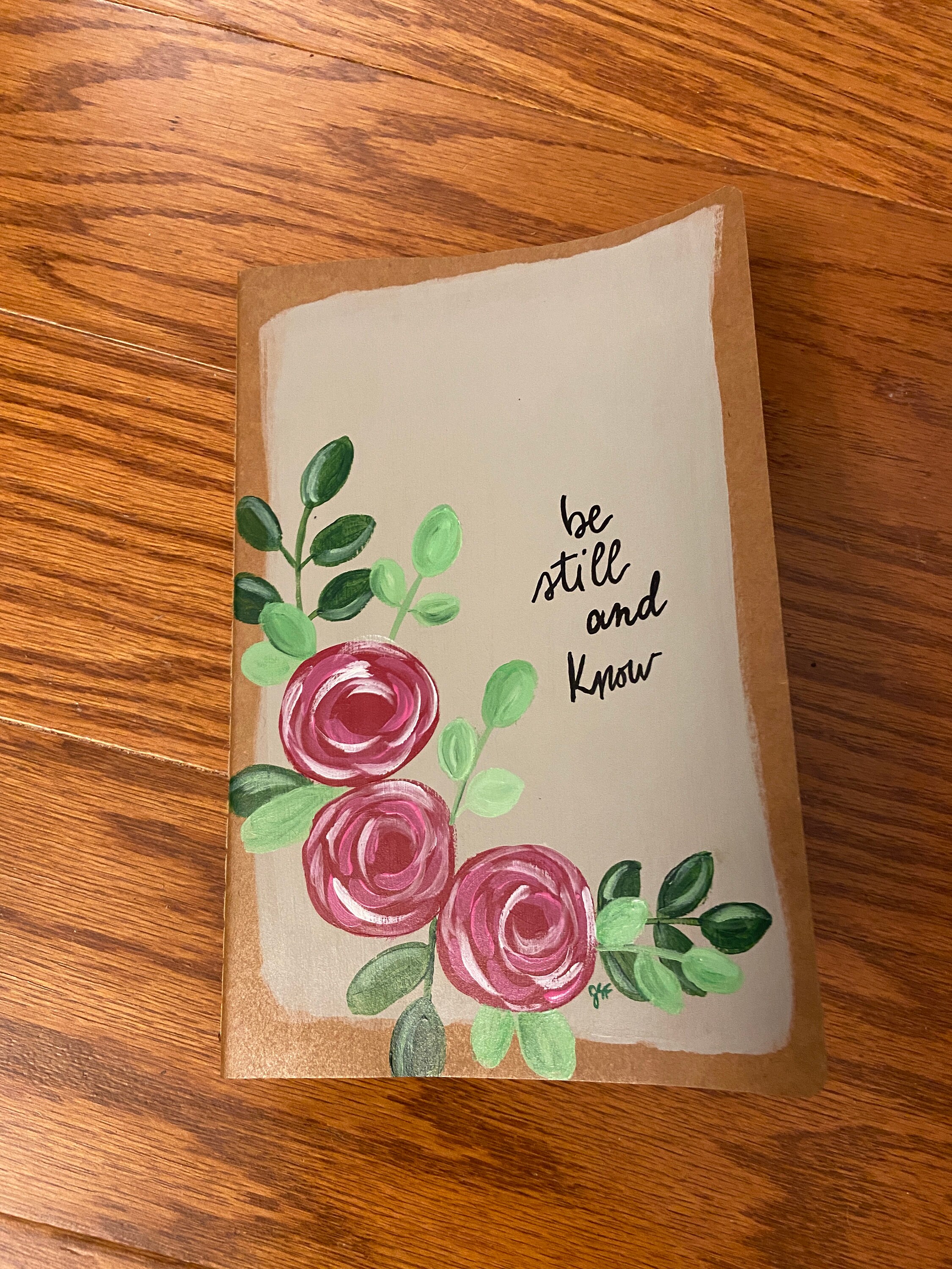 Hand Painted and Hand Lettered Journal - Etsy