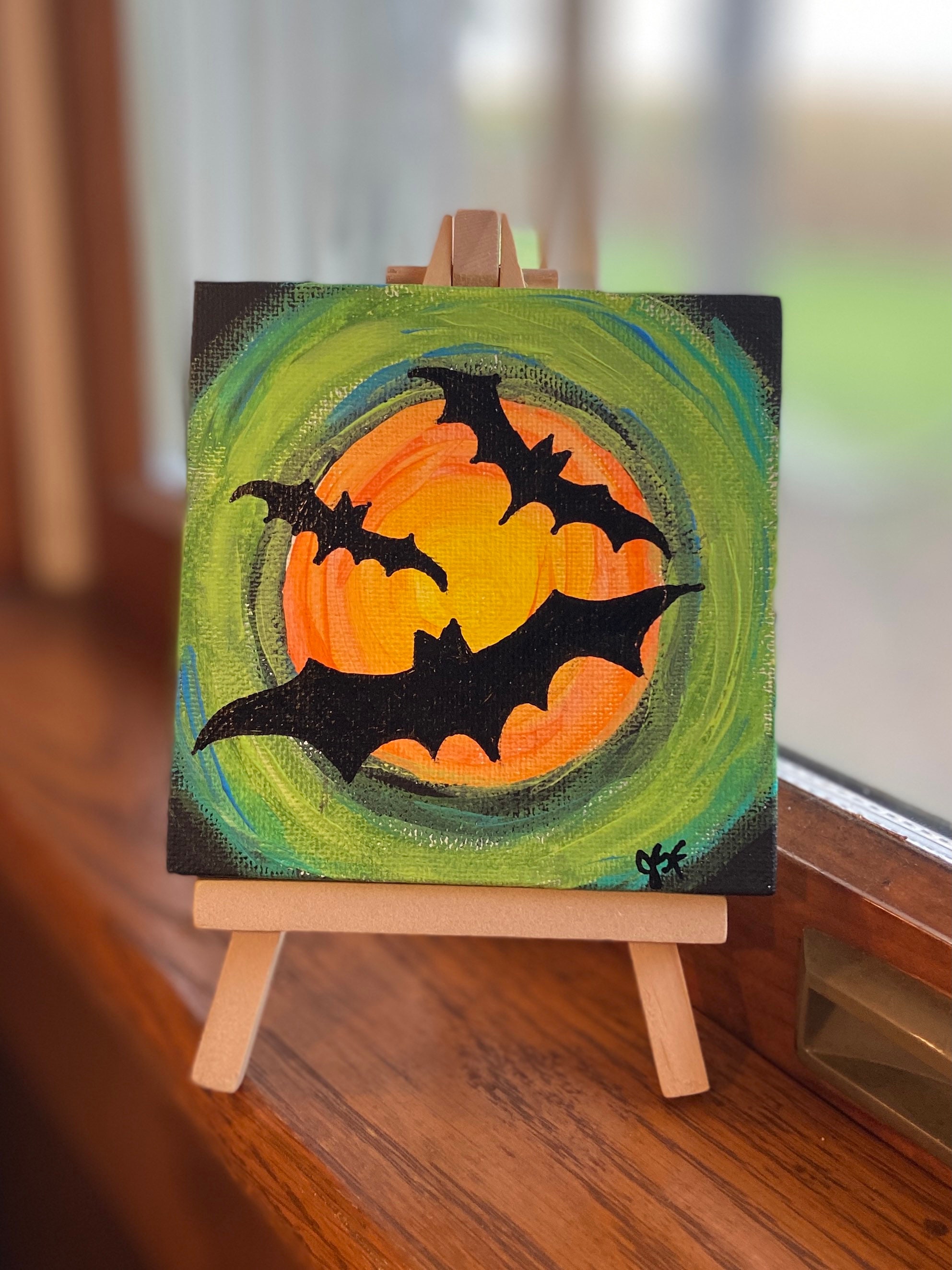 Hand Painted and Hand Lettered Mini Canvas With Easel - Etsy