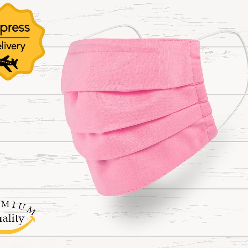 Pink Face Mask - Etsy