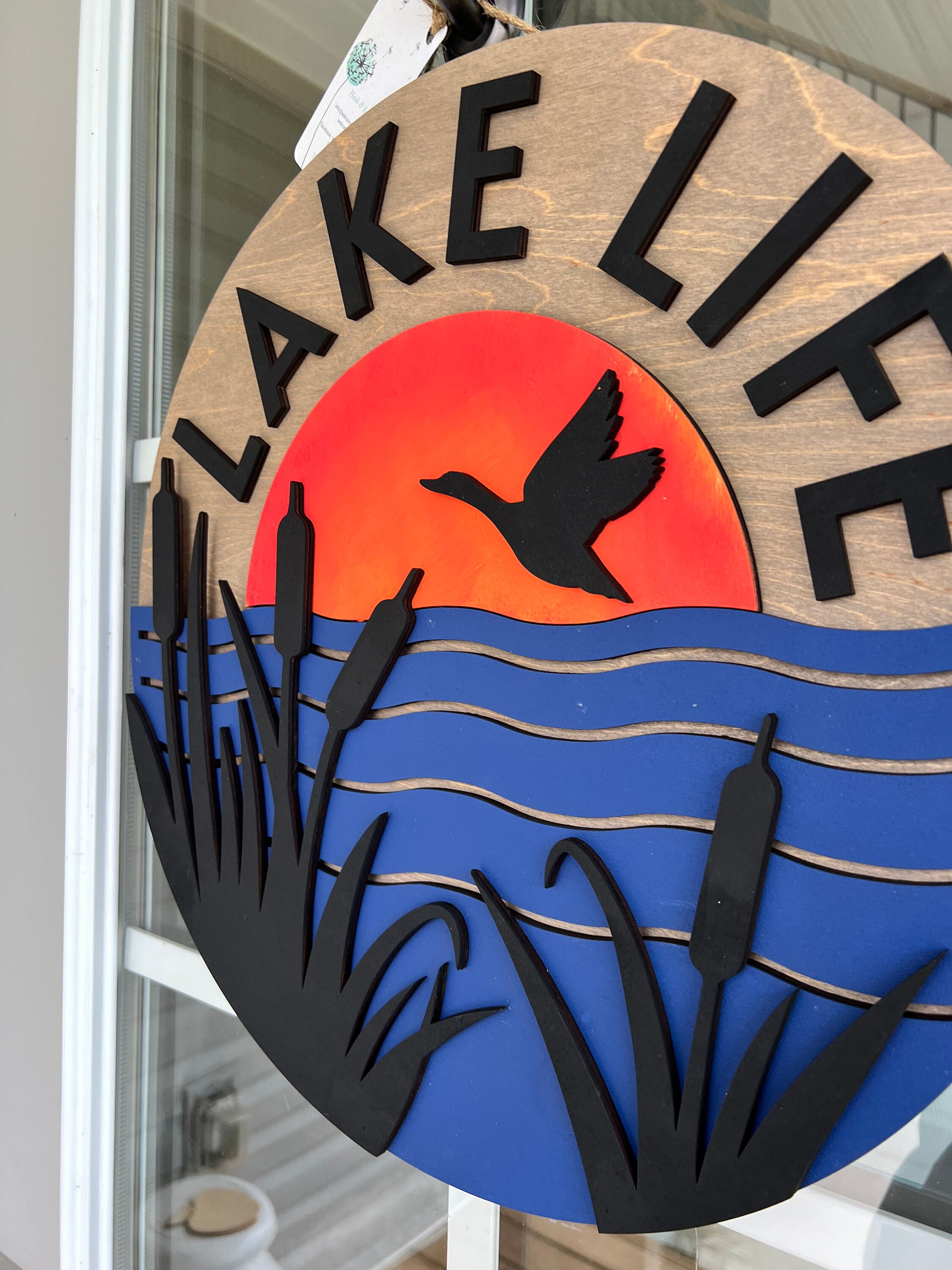 Lake Door Hanger | Laser Cut | Cottage Door Hanger | Lake Life Door ...