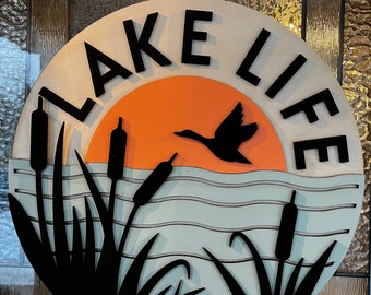 Lake Door Hanger Laser Cut Cottage Door Hanger Lake Life Door Hanger - Etsy