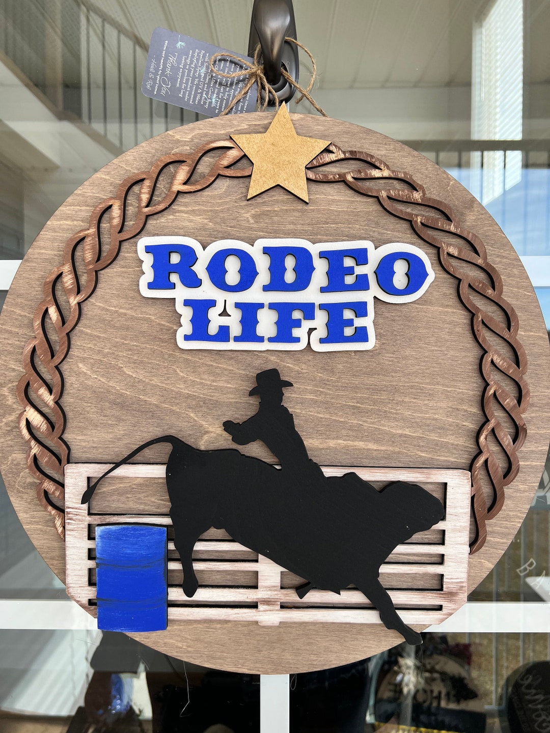 Horse Door Hanger | Laser Cut | Rodeo Door Hanger | Rodeo Life - Etsy