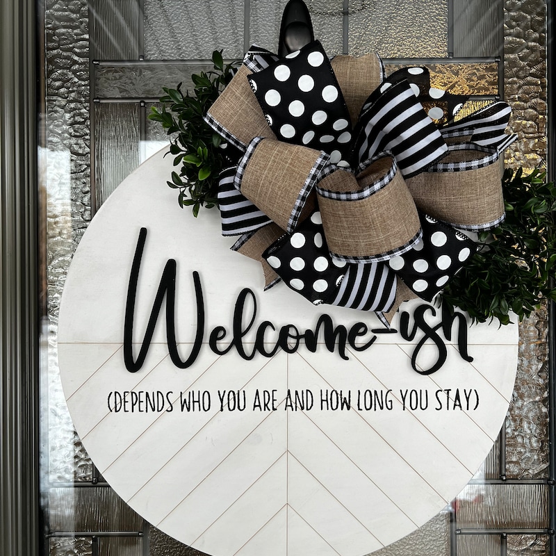 Welcome Door Hanger - Etsy