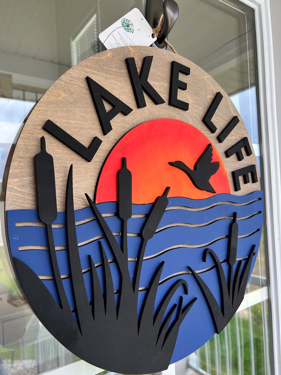 Lake Door Hanger | Laser Cut | Cottage Door Hanger | Lake Life Door ...