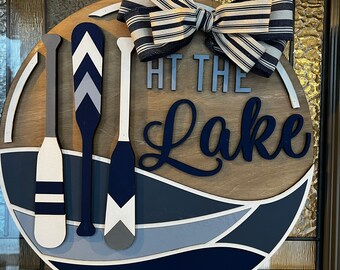 Lake Door Hanger Laser Cut Cottage Door Hanger Lake Life Door Hanger - Etsy