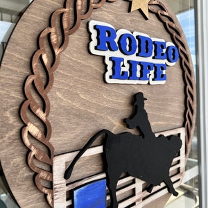 Horse Door Hanger | Laser Cut | Rodeo Door Hanger | Rodeo Life - Etsy