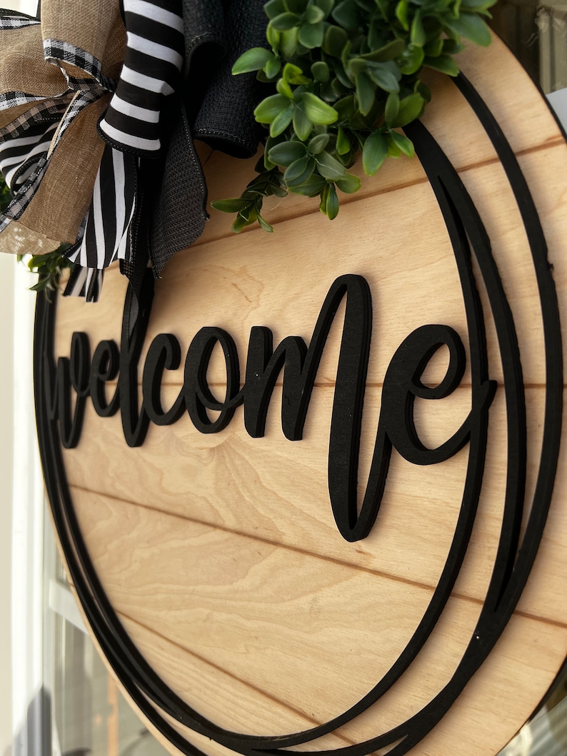 Welcome Country Door Hanger Laser Cut Welcome Door Hanger Gift - Etsy