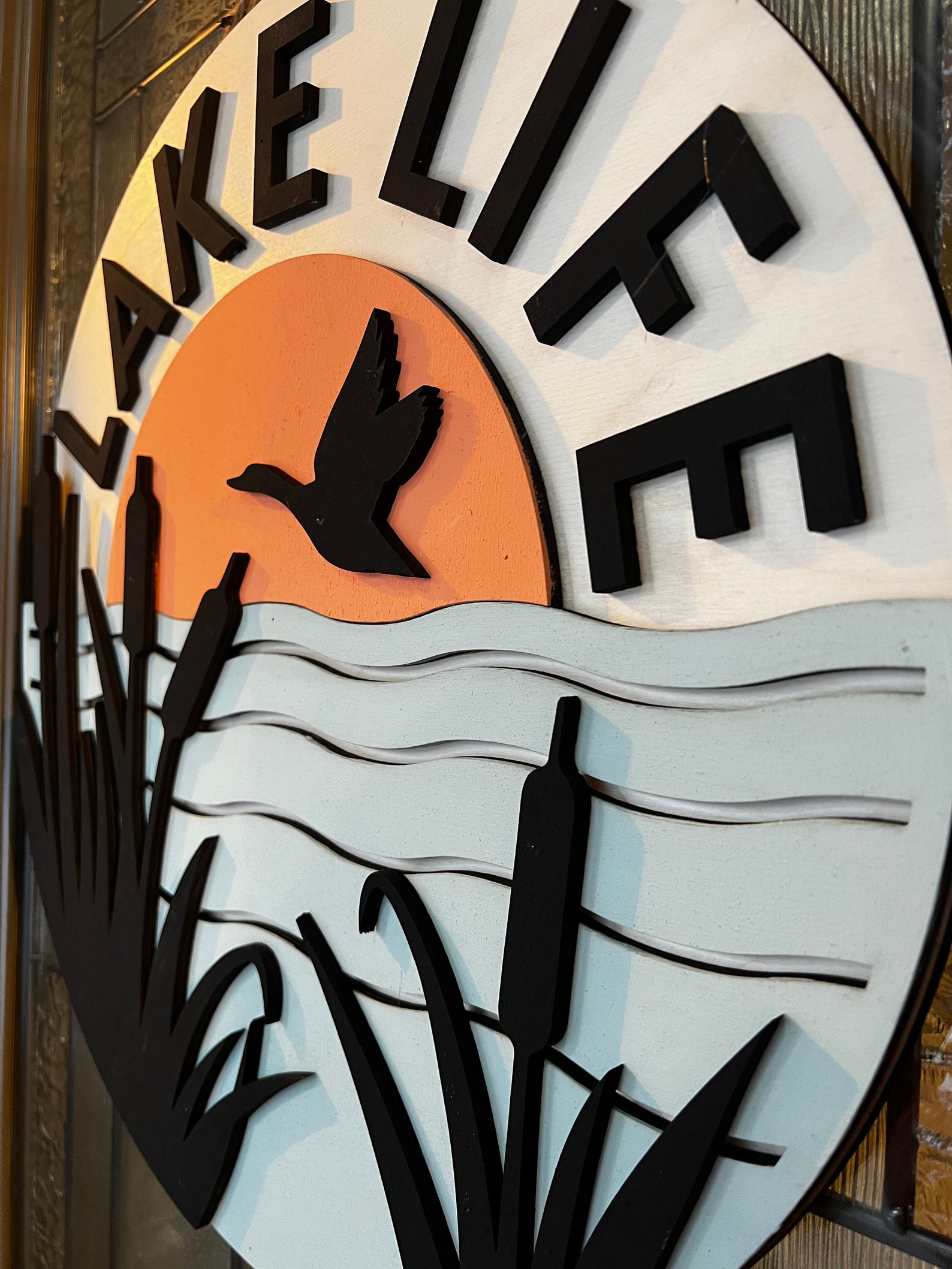 Lake Door Hanger | Laser Cut | Cottage Door Hanger | Lake Life Door ...
