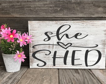 Rustic She Shed Signs - Etsy