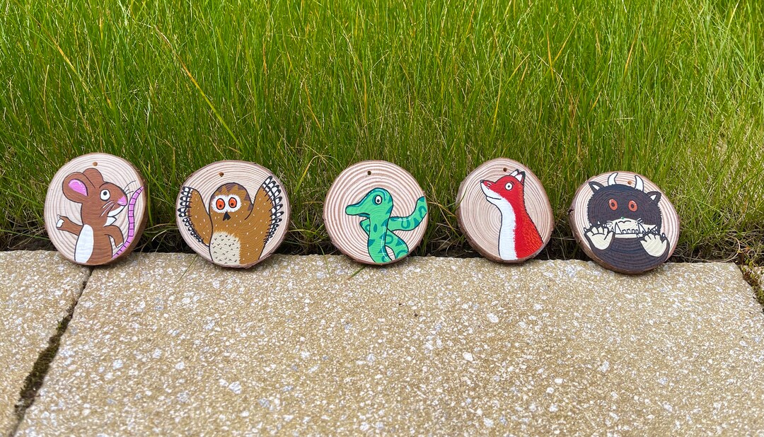 Gruffalo Inspired Wooden Discs/ Gruffalo Props / Gruffalo Story ...