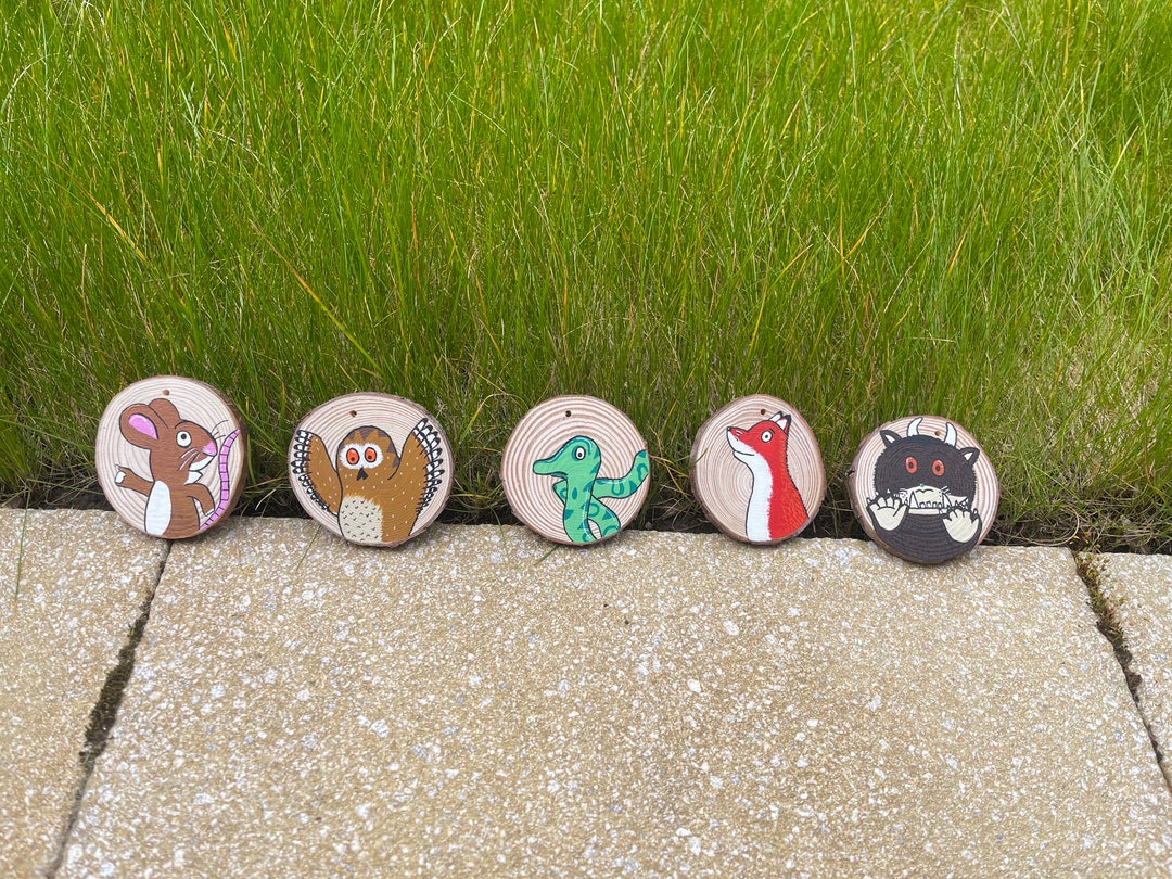 Gruffalo Inspired Wooden Discs/ Gruffalo Props / Gruffalo Story ...