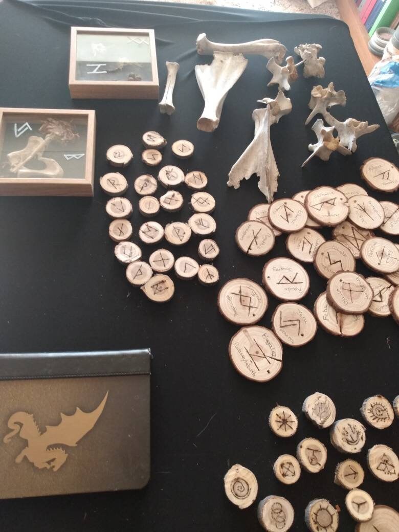 Runes Elder Futhark, or Witches. Choose From Type and Size. - Etsy