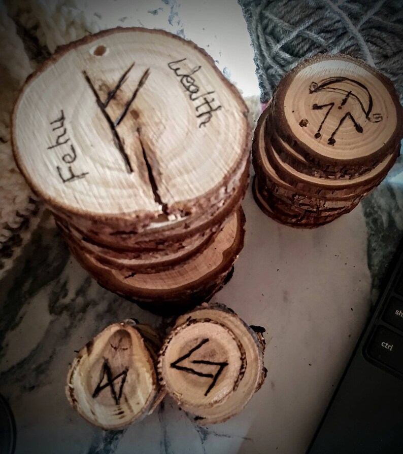 Runes Elder Futhark, or Witches. Choose From Type and Size. - Etsy