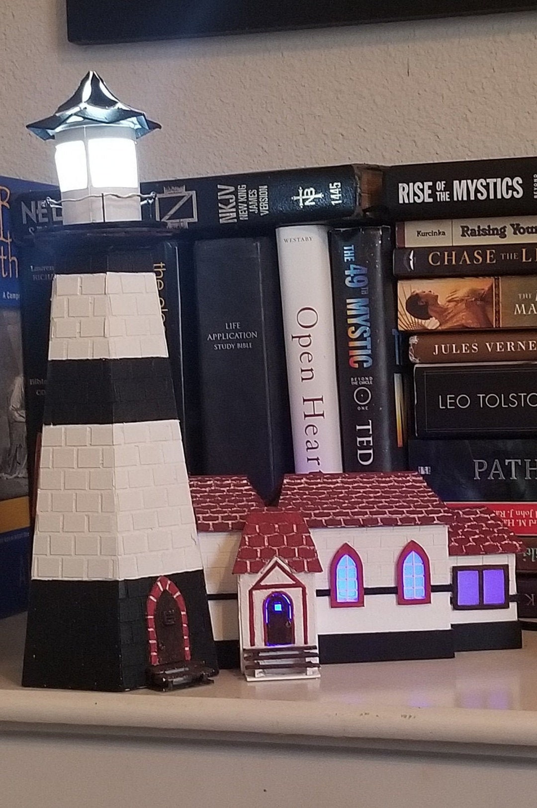 Handcrafted Decorative LED Lighthouses - Etsy