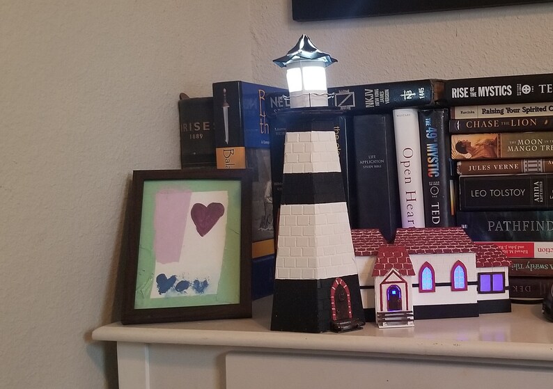 Handcrafted Decorative LED Lighthouses - Etsy