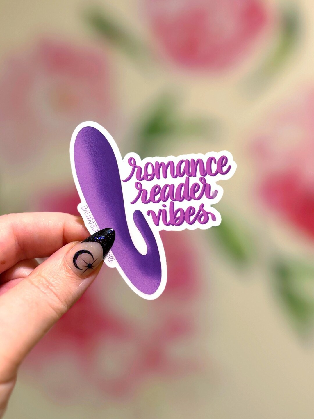 Romance Reader Vibes Matte Vinyl Sticker - Etsy