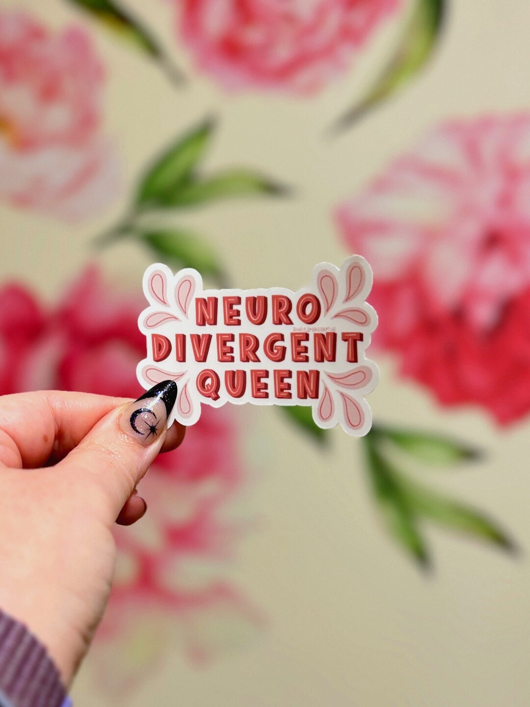 Neurodivergent Queen Matte Vinyl Sticker - Etsy