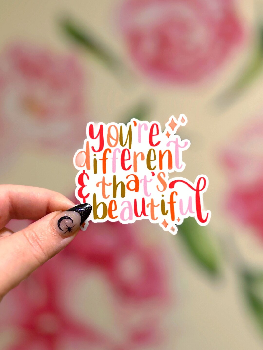You're Different and That's Beautiful Matte Vinyl Sticker - Etsy