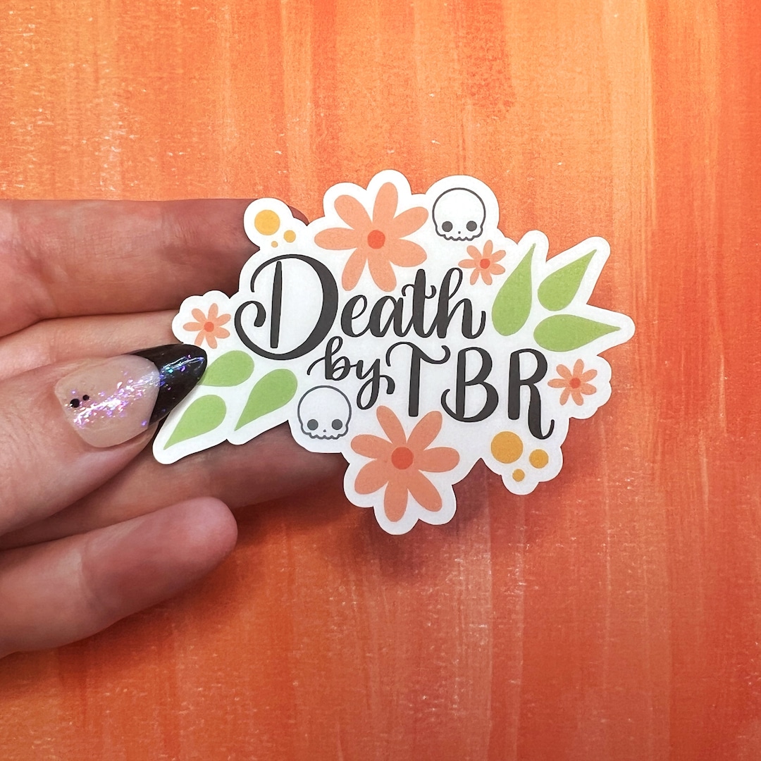Death by TBR Matte Sticker Death Reading Sticker Gift for - Etsy