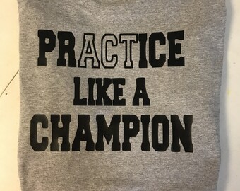 Practice Like a Champion Svg - Etsy