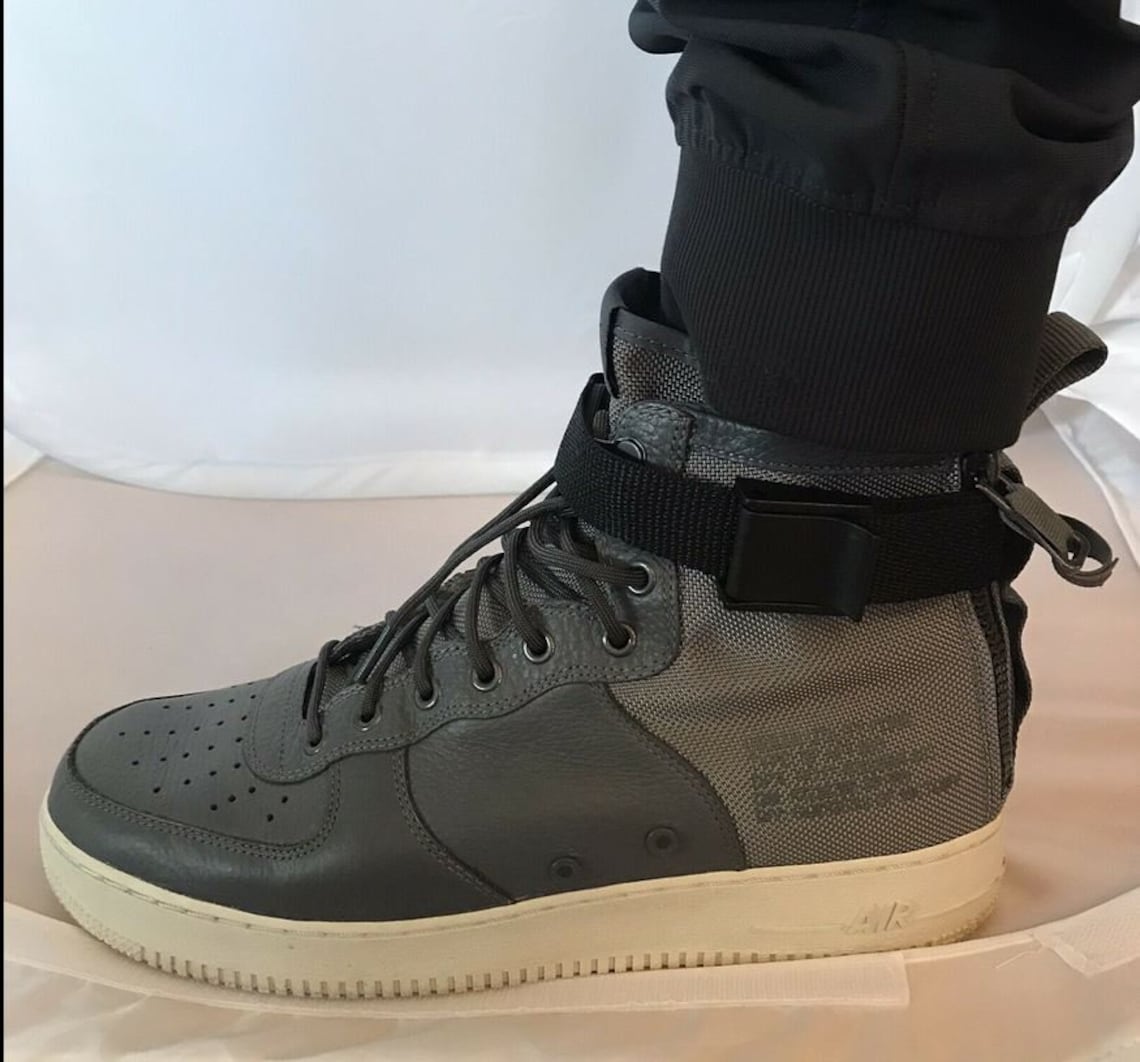 Replacement Straps for Air Force 1 Mid Shoes - Color Black - Set of 2 ...