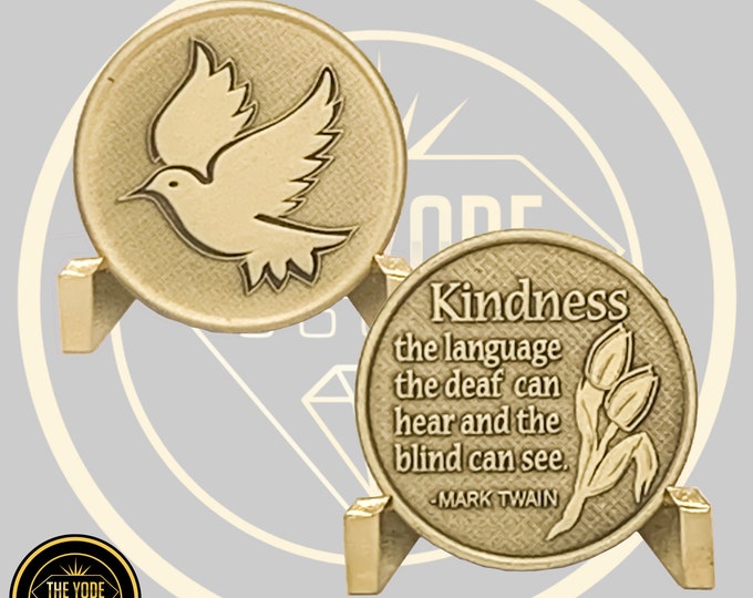 Bronze Sobriety Coin Dove and Kindness Encouragement Gift - Etsy