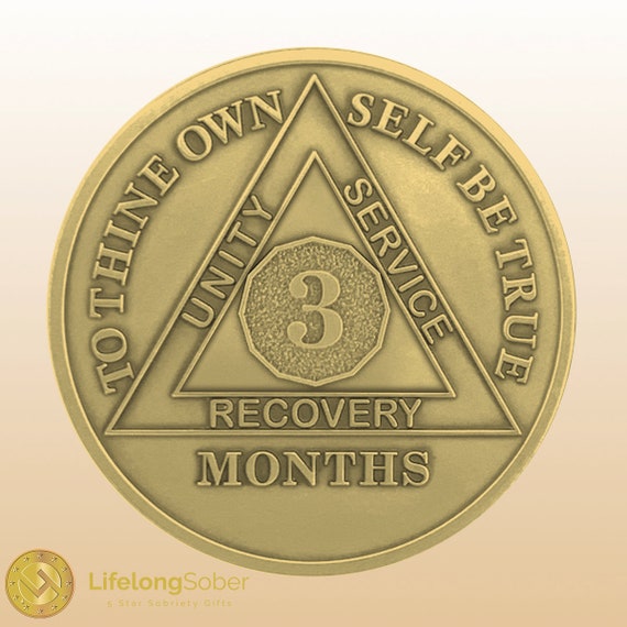 3 Year AA Medallion Reflex Antique and Blue Color Bronze Chip III ...