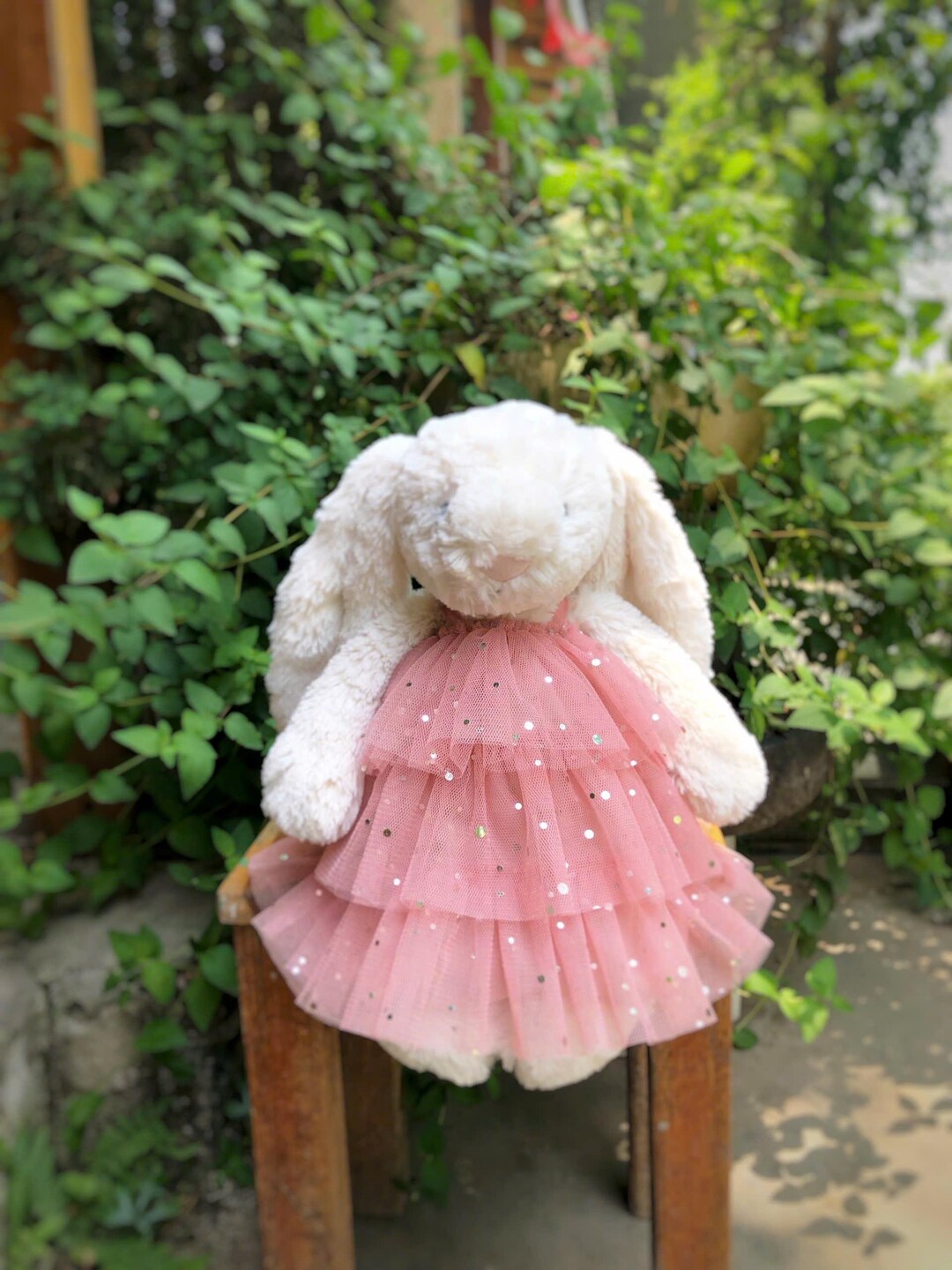 Pink Three-tiered Dress for Bunnies, Outfit for Bunnies, Handmade ...