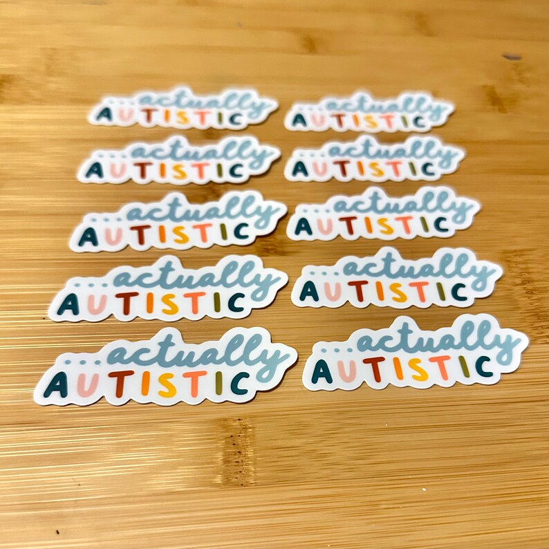 Actually Autistic ASD ADHD Sticker Dual Diagnosis - Etsy