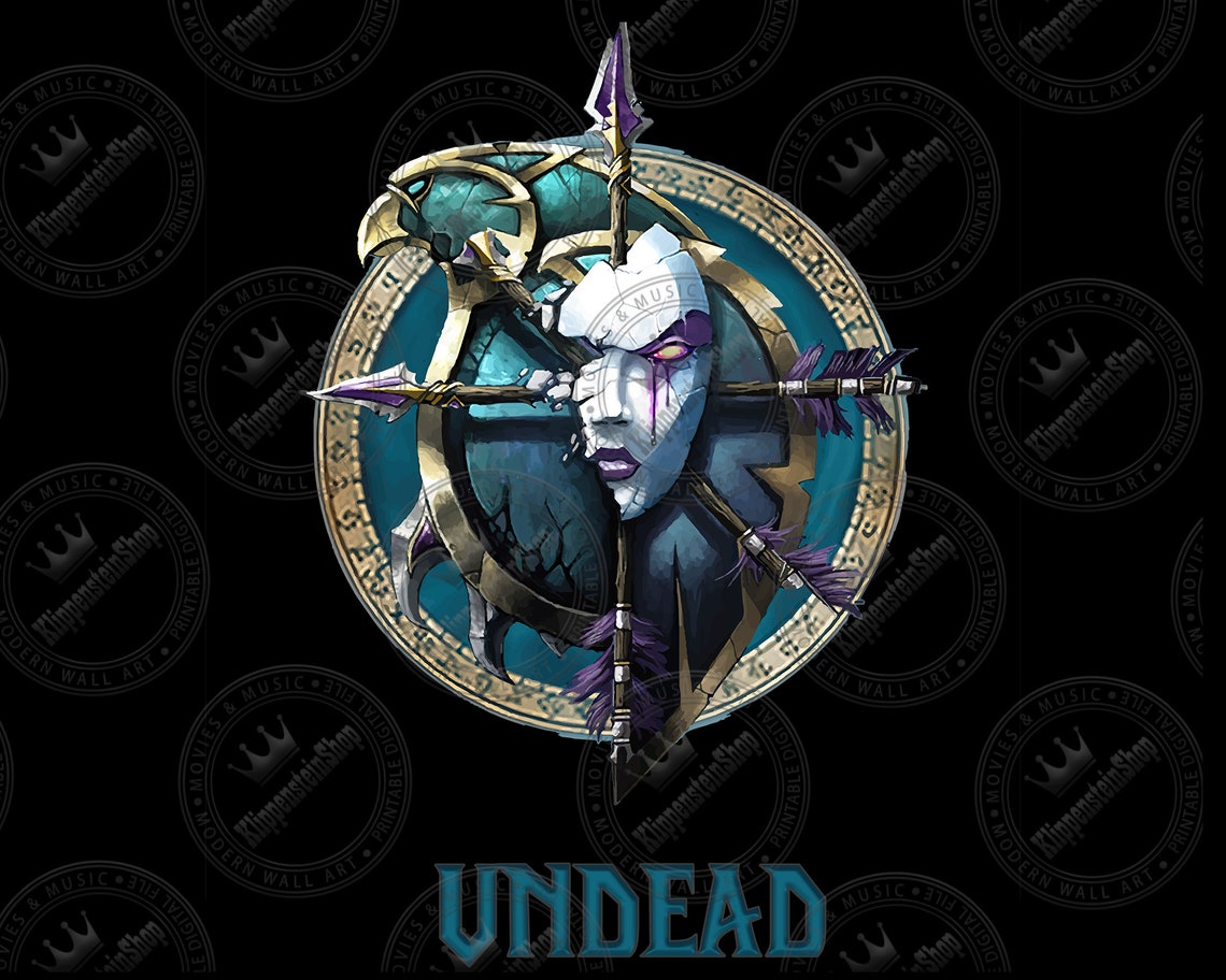 World Of Warcraft Png Undead Logo Png Game Character Png | Etsy