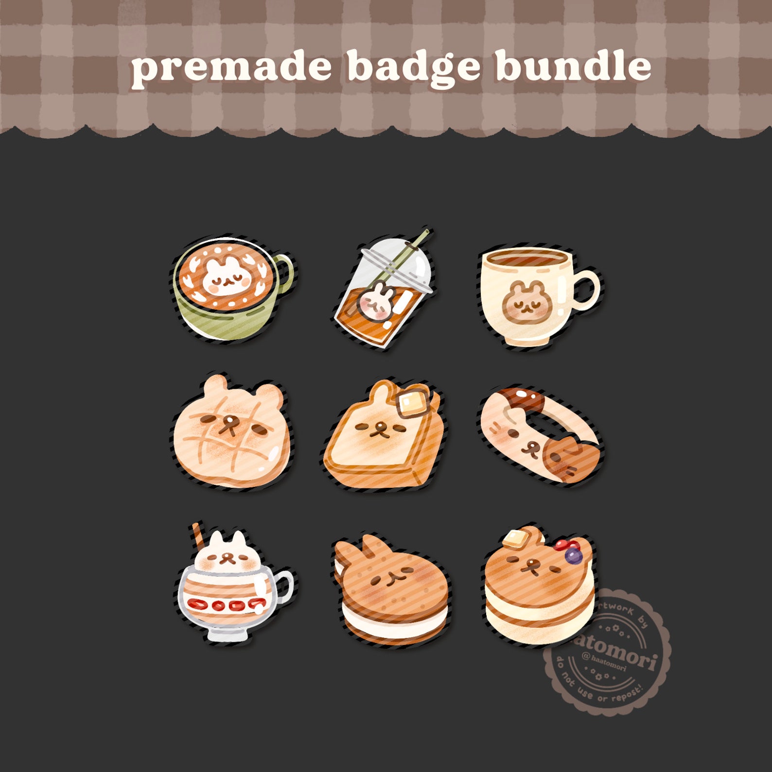 Cafe Badges/emotes for Twitch Discord Youtube Etc. - Etsy Canada
