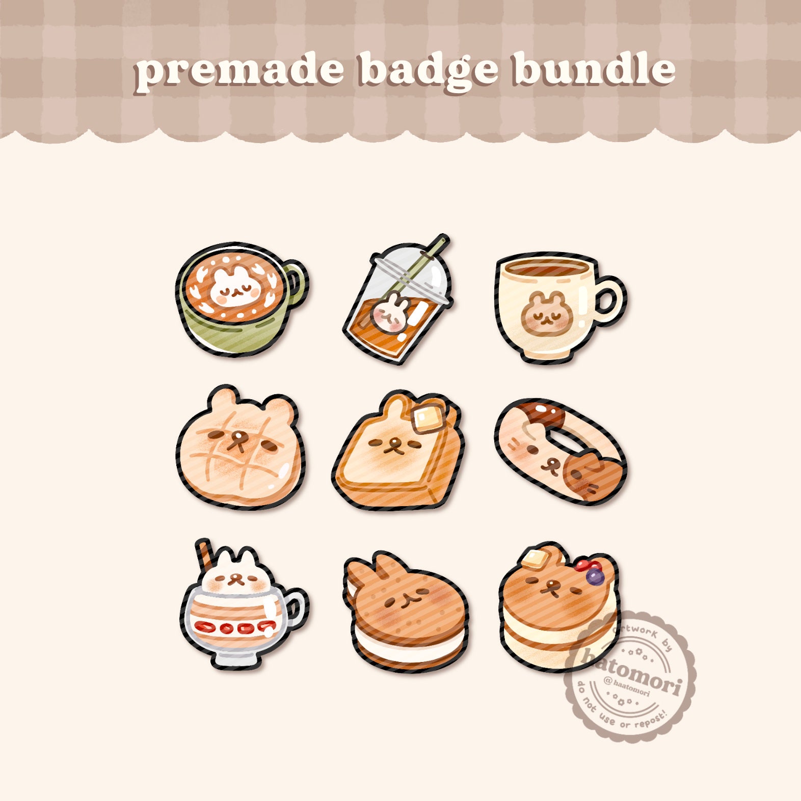 Cafe Badges/emotes for Twitch Discord Youtube Etc. - Etsy Canada