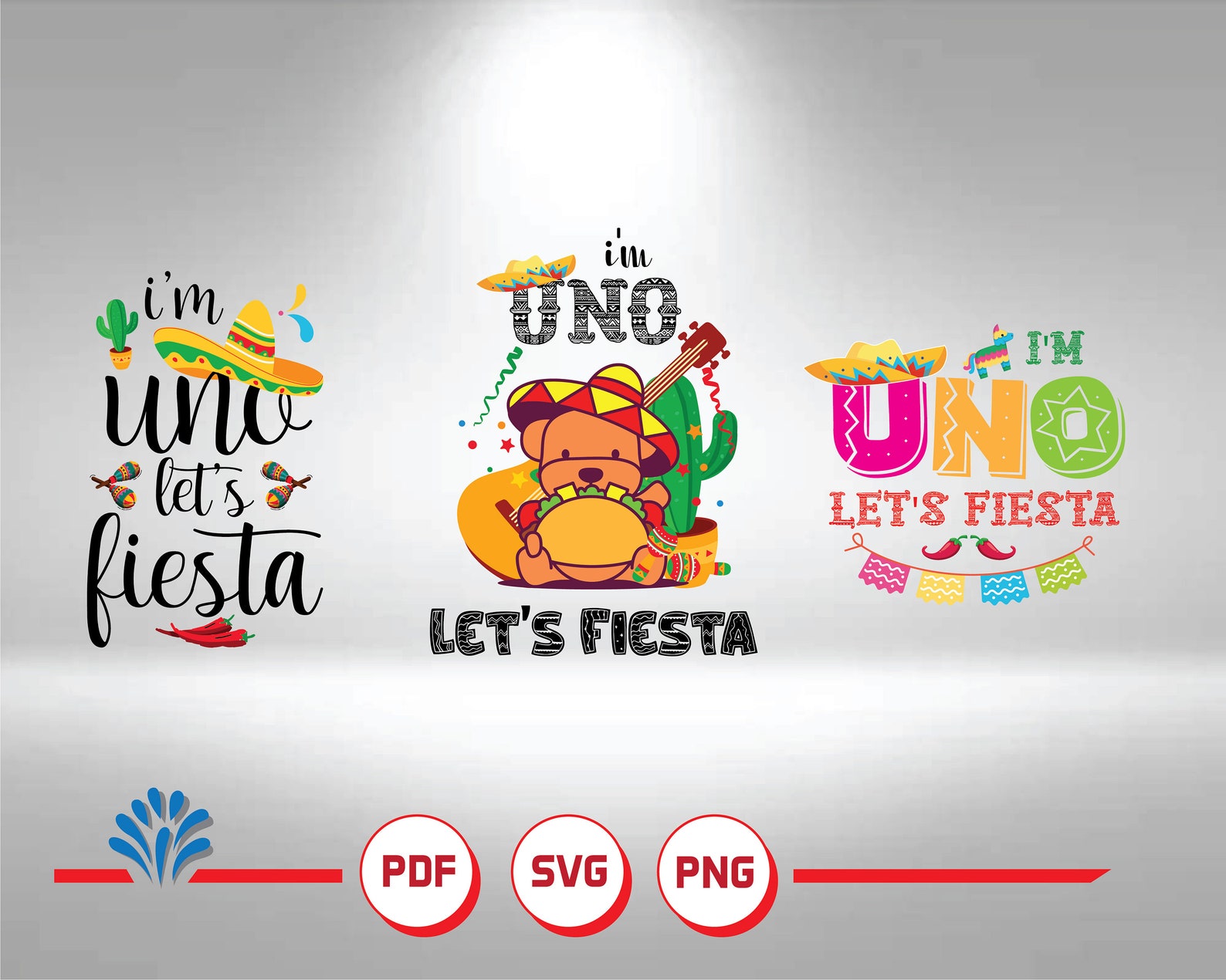 I'm Uno Let's Fiesta Svg, Uno Birthday Svg,uno Birthday PNG Uno First ...