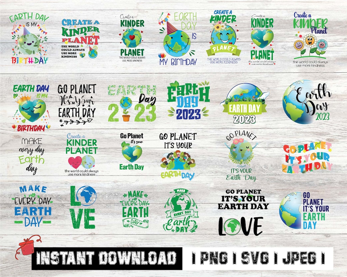 26 Earth Day SVG Bundle, Earth SVG, Recycle SVG, Earth Day 2023 Quotes ...