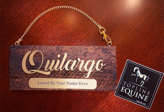 Brown Reclaimed Oak Wood Name Plate With Raised Black Acrylic | Etsy