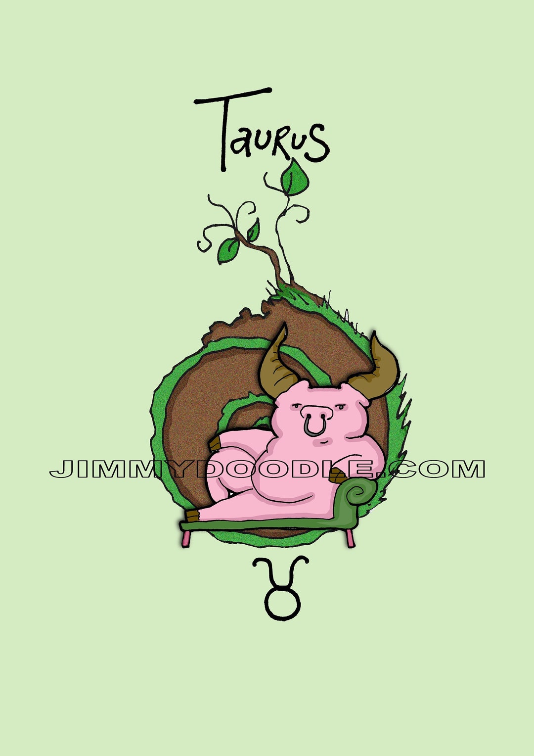 Star Sign Poster, Taurus Star Sign Print, Birthday Gift, Zodiac ...