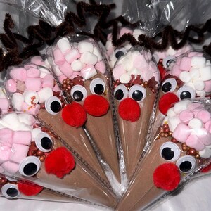Hot Chocolate Reindeer Cone - Etsy