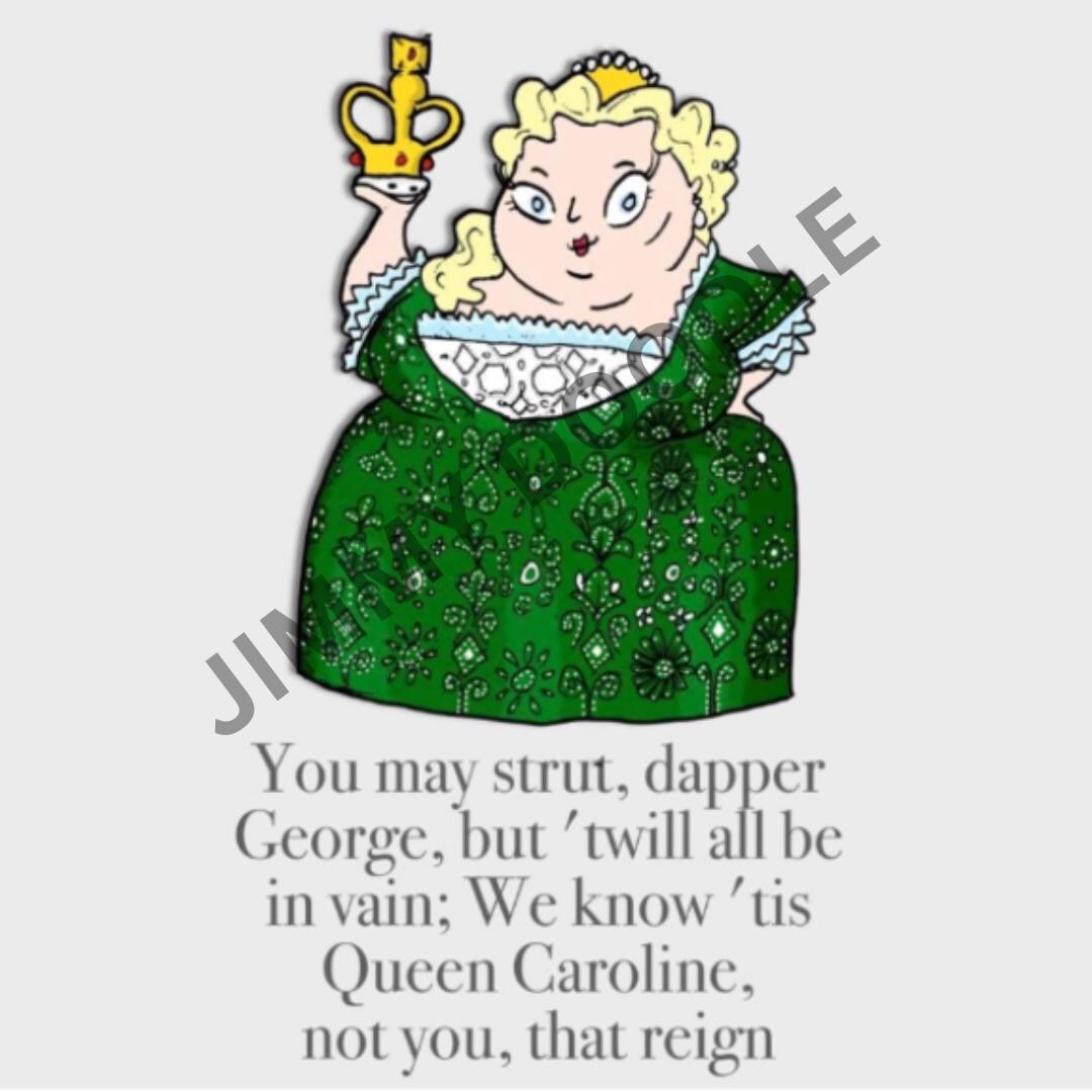 Queen Caroline Hand Drawn Poster - Etsy